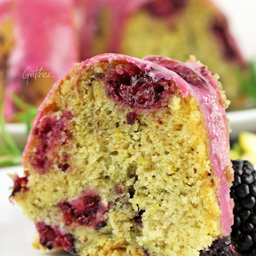Blackberry Lemon Bundt Cake - Gretchen's Vegan Bakery