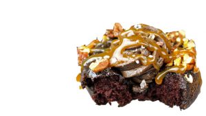 Caramel Turtle Donuts - Gretchen's Vegan Bakery