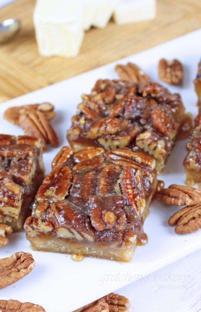 Caramel Pecan Bars - Gretchen's Vegan Bakery