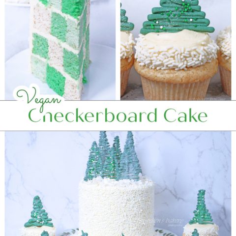 How to Make a Checkerboard Cake - Gretchen's Vegan Bakery