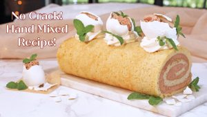 Swiss Vanilla Cloud Roll - Gretchen's Vegan Bakery