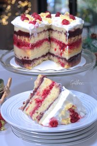 Vegan Christmas Trifle Cake - Gretchen's Vegan Bakery